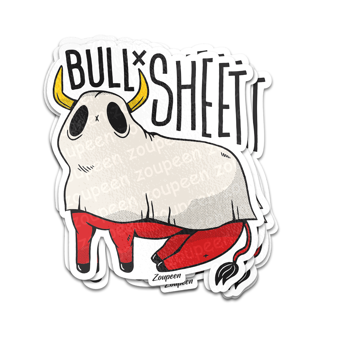 Bull Sheet Sticker – Zoupeen